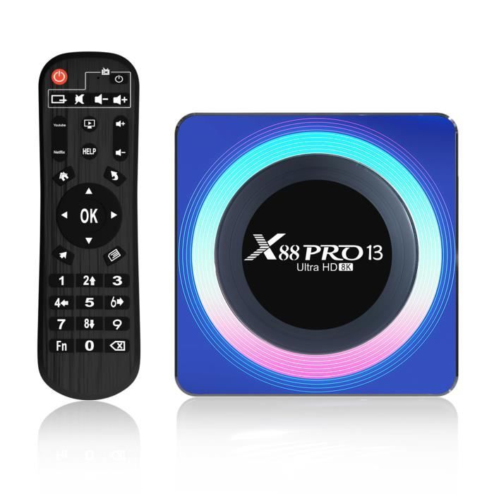 Boîtier IPTV - PRUMYA - X88 PRO 13 - Android 13.0 - 4K à 60 Hz - 4+64G - Cdiscount TV Son Photo