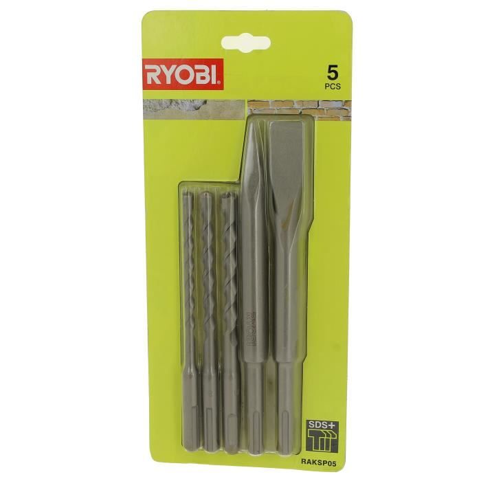 3 forets + 2 burins 5132004837 pour Perforateur Ryobi - Cdiscount Bricolage