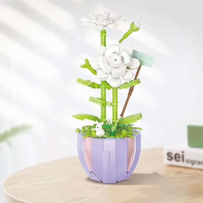 Bloc de construction Pot Plant Educational Lifelike Colorful Beautiful ...