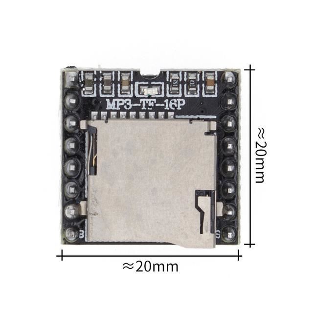 Circuits intégrés,MP3 Player Module--DFFirst Mini Lecteur MP3 Tech TF ...