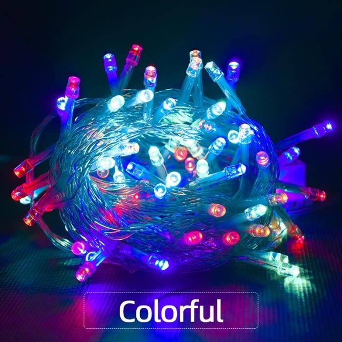 GUIRLANDE LUMINEUSE,Colorful-10m 100leds--Guirlande Lumineuse LED de 5 ...