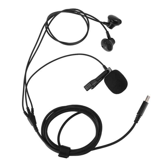 Écouteurs USB C - ZJCHAO - Stéréo avec Microphone - Réduction de Bruit ...