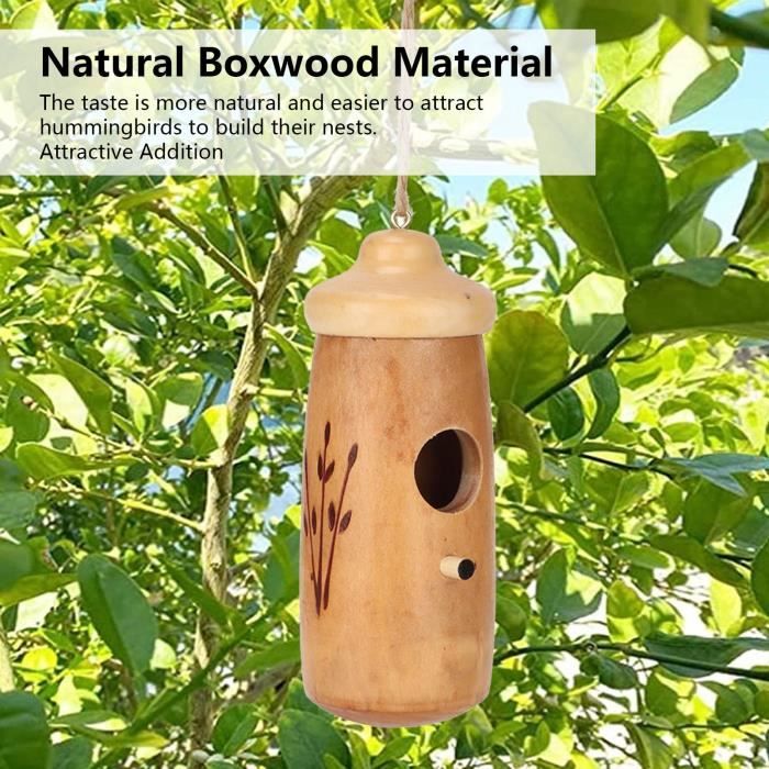 Fafeicy cabane de colibri pour l'extérieur Maison de colibri en bois à l'extérieur de la maison ...