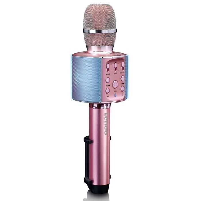 Lenco BMC-090PK - Microphone Bluetooth® pour karaoké avec enceinte et ...