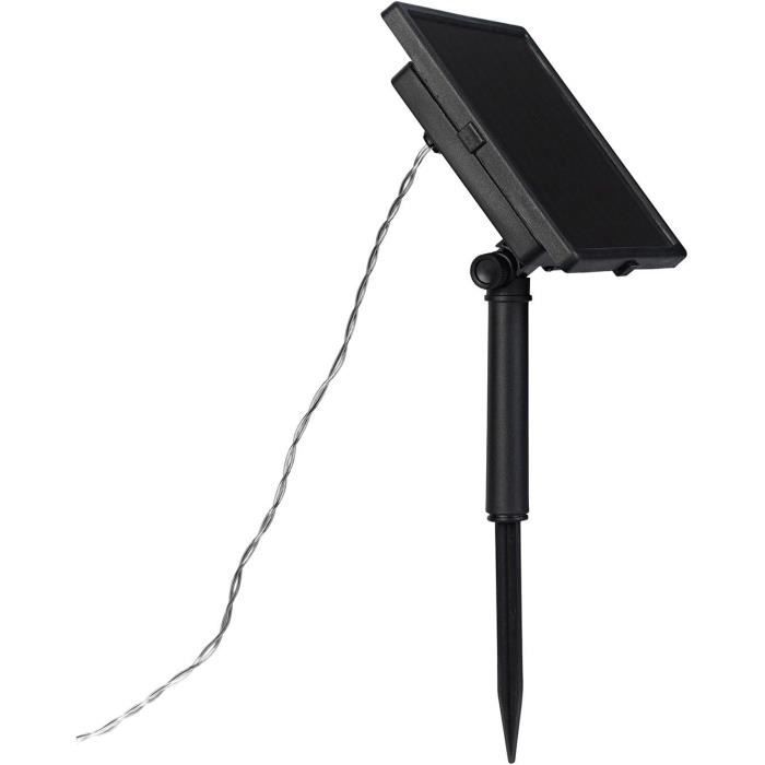 Lights4fun Filet Lneux Solaire 1m x 1m avec 100 LED Blanc Chaud sur ...
