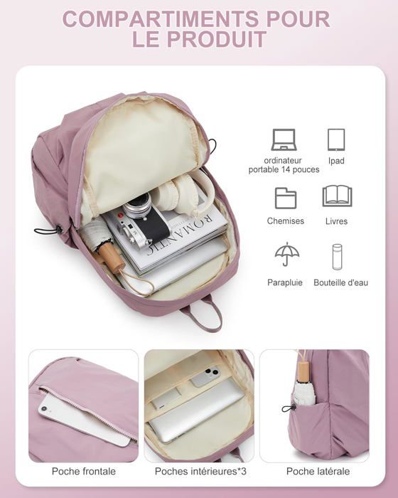 Sacs Dos Loisir Sac A Dos College Ado Garcon Sac A Dos Ecole Sac Dos Cartable Femme Pour Travail ...