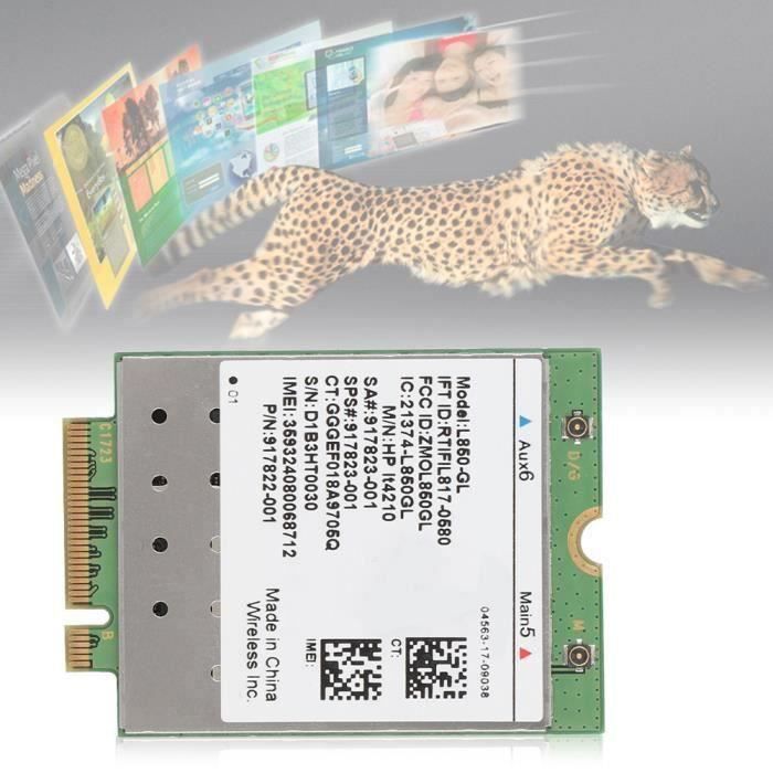 Carte WiFi 4G Module L850-GL 4G Carte Wifi réseau LTE-FDD WCDMA sans fil pour HP ProBook 440 G5 ...