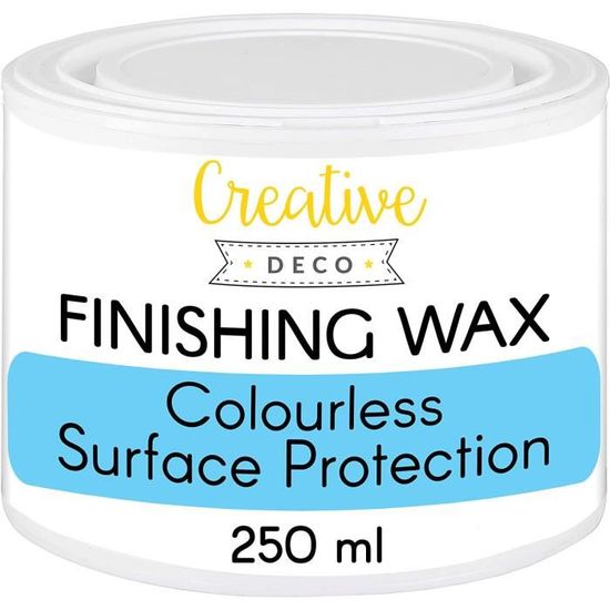 Cire de Finition Incolore - 250 ml - Vernis Transparent Clair - Léger ...