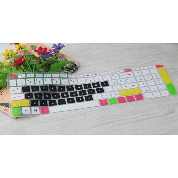 Couleur3-Housse de protection de clavier en Silicone souple, de 15 à 15 ...