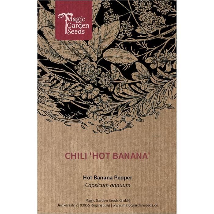Piment Banane 'Hot Banana' (Capsicum Annuum) Env. 10 Semences ...