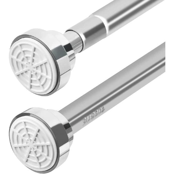 Tringle à Rideau Extensible 60 à 100 cm Barre de Rideau sans Perçage ...