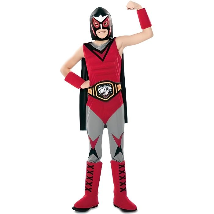 Costume Deguisement Champion de Catch enfant 5-6 ans - Panoplie ...