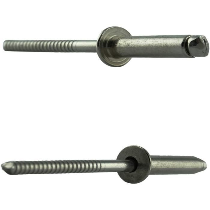 Lot De 2 Rivets Aveugles À Tête Plate En Acier Inoxydable Va A2 V2A 3 ...