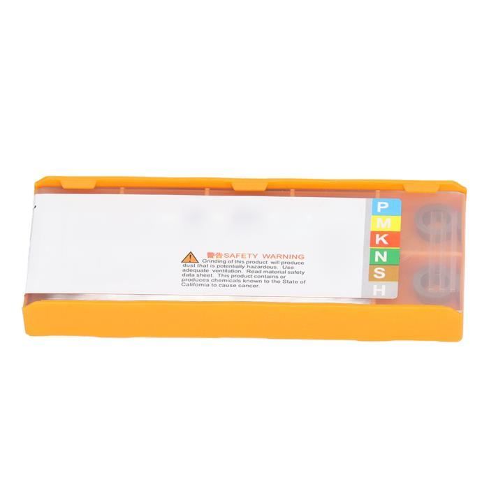 EJ.life Insertion de tournage 10 pièces tournant insérer lame en carbure cémenté tour rond ...