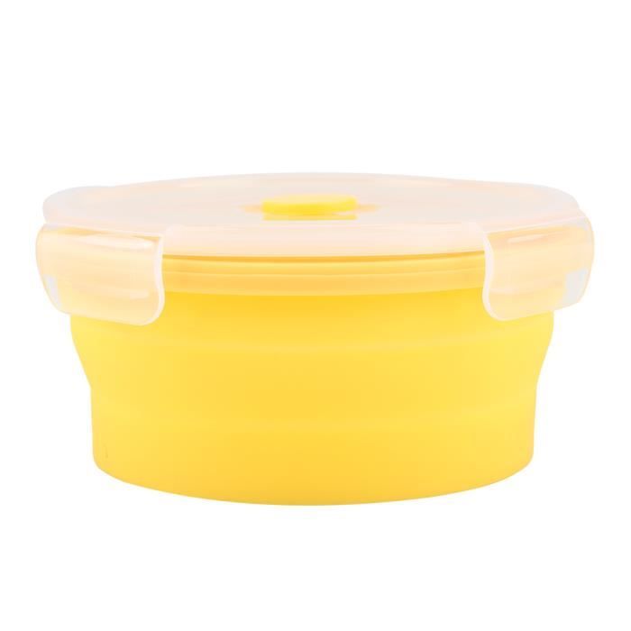 MSA Bento Lunch Box Boîte À Bento Ronde En Silicone De 500 Ml Boîte À ...