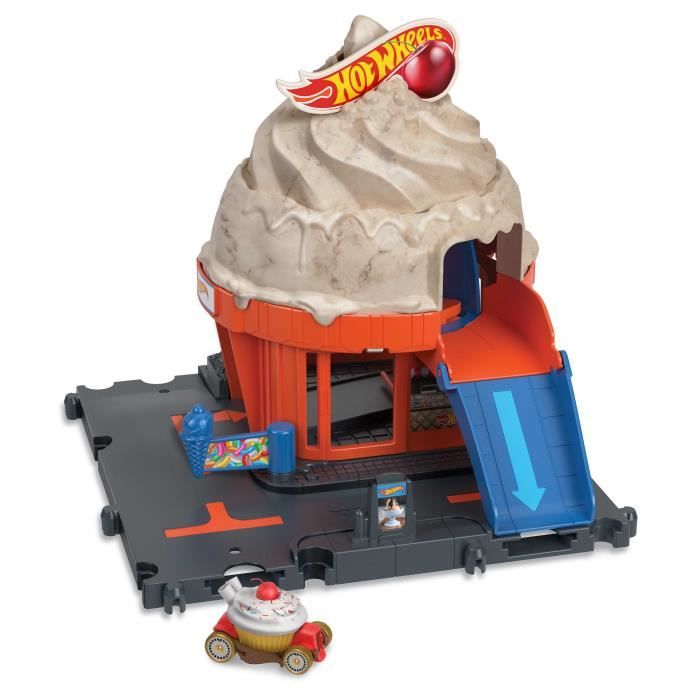 HOT WHEELS CITY DOWNTOWN ICE CREAM SWIRL PLAYSET (HKX38) - Cdiscount ...