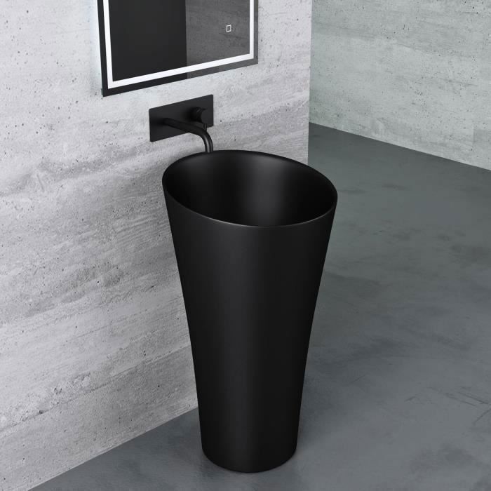 Mai & Mai® Lave Mains Colonne Évier Vasque sur Pied 42x42x85cm en ...