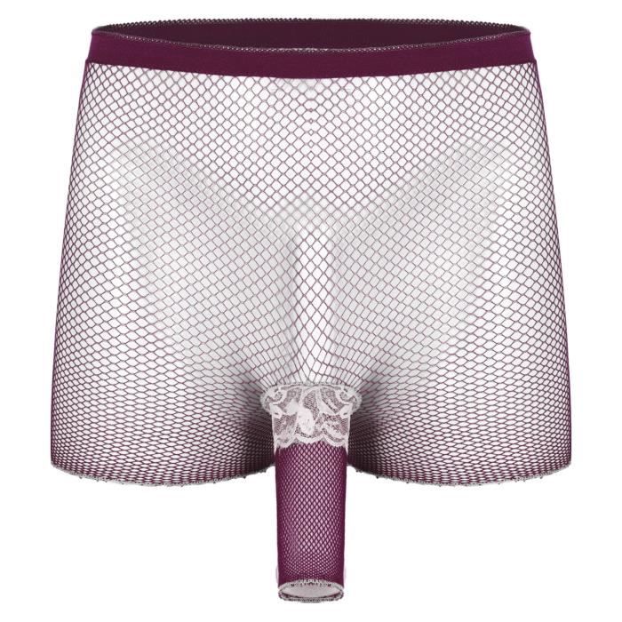 YIZYIF Boxer Eléphant Homme Sexy Boxeur Résille Caleçon Fishnet String ...