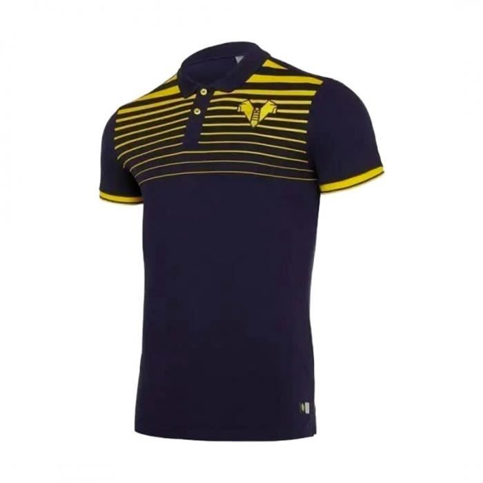 Polo enfant coton Hellas Vérone Marine/jaune Marine/jaune - Cdiscount Sport