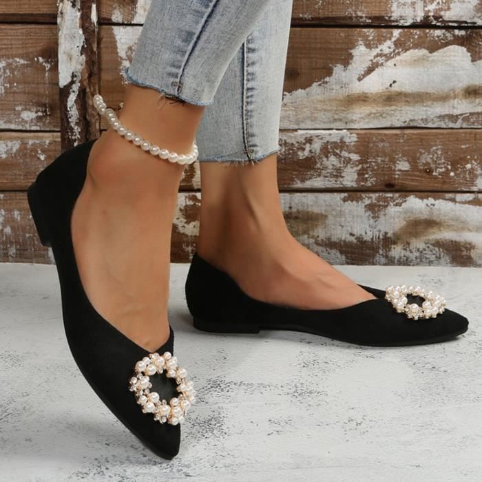 Chaussures Femme Semelle Épaisse Rétro Semelle Plate Pointue Sandales ...