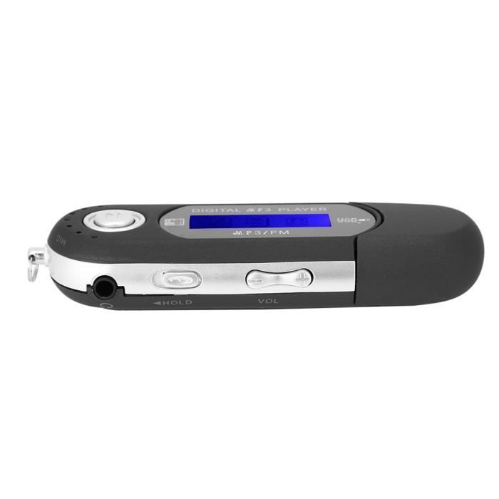Shipenophy Lecteur de musique numérique USB MP3 Prise en charge de l'écran LCD Carte mémoire 32 ...