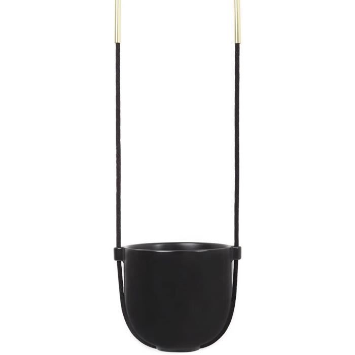 Umbra BOLO PLANTER BLACK, CERAMIQUE DE GRÈS, noir, 109.2 x 17.78 x 15.8 ...