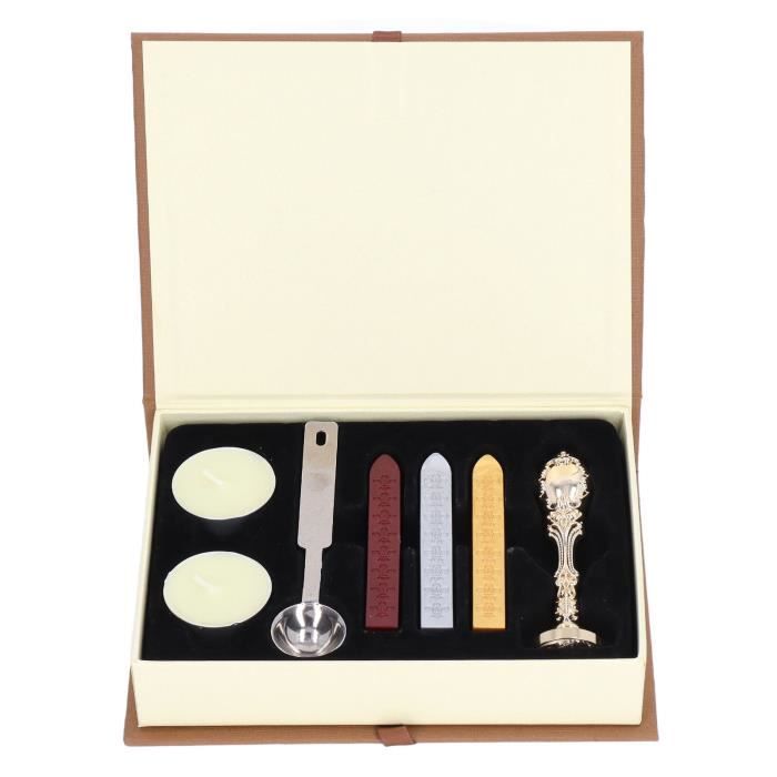 Timbre de sceau de cire Wax Seal Stamp Kit Étapes simples Clear Exquis ...