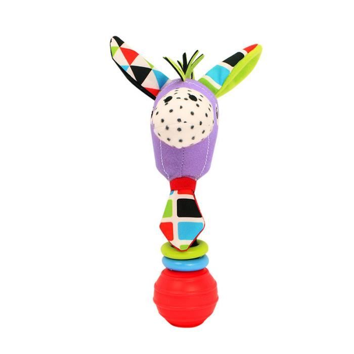 HOCHET,3--Hochets pour bébé de 0 à 12 mois, jouet en peluche pour ...