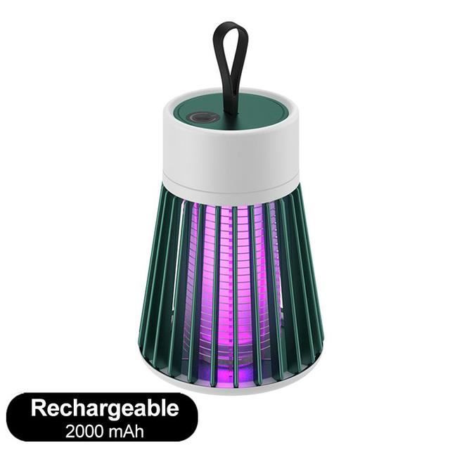 LAMPE ANTI-INSECTE,USB Recharge Green--Lampe électrique anti moustiques ...