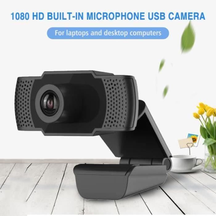 Webcam Caméra USB HD 1080P avec Microphones intégrés pour ordinateurs ...