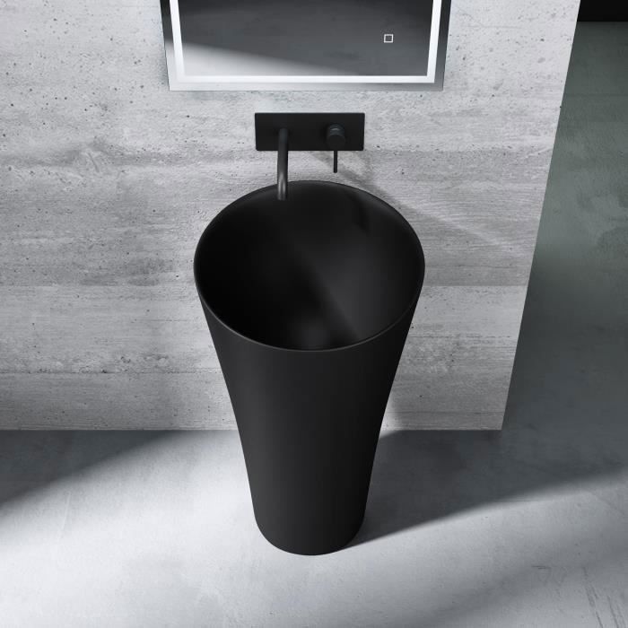 Mai & Mai® Lave Mains Colonne Évier Vasque sur Pied 42x42x85cm en ...