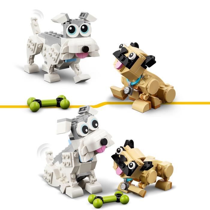 LEGO® Creator 3-en-1 31137 Adorables Chiens, Figurines de Teckel ...