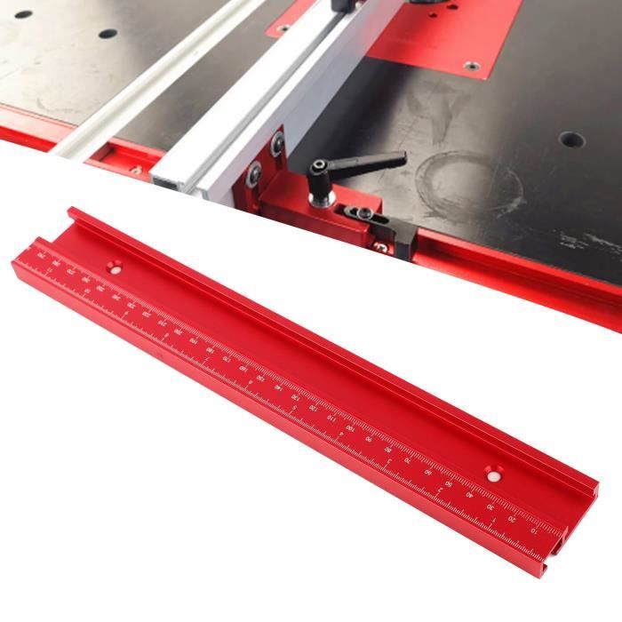 Goulotte à bois - EJ.LIFE - Chariot Alu Guide Rail - Rouge - Alliage d ...