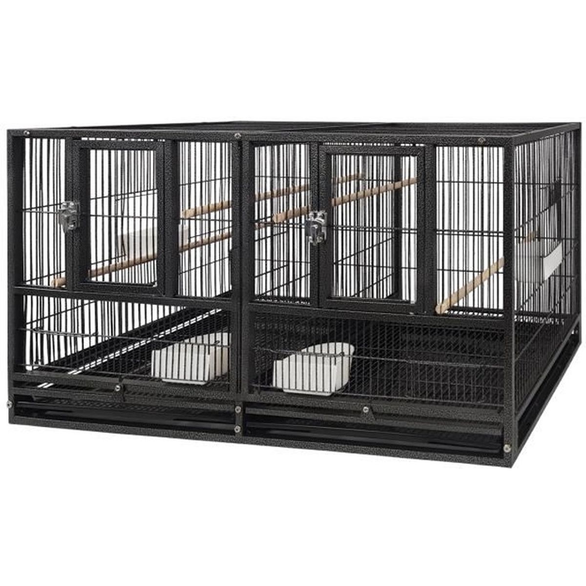 YRHOME Volière à oiseaux Cage à perroquet Cage à oiseaux Cage à volière ...