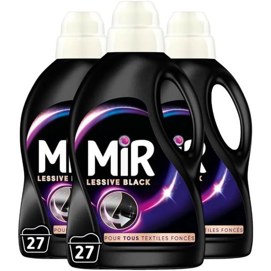 Lessive Liquide - MIR - Noir - Main & Machine - Raviveur - Formule 3en1 ...