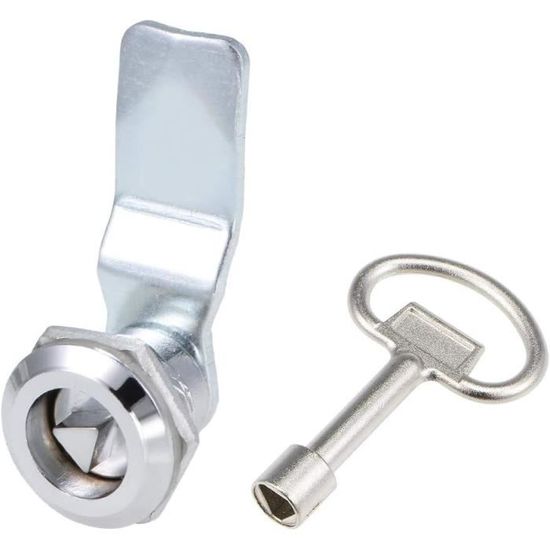 Verrou Clé Triangle Serrure Tubulaire 1Paquet[852] - Cdiscount Bricolage