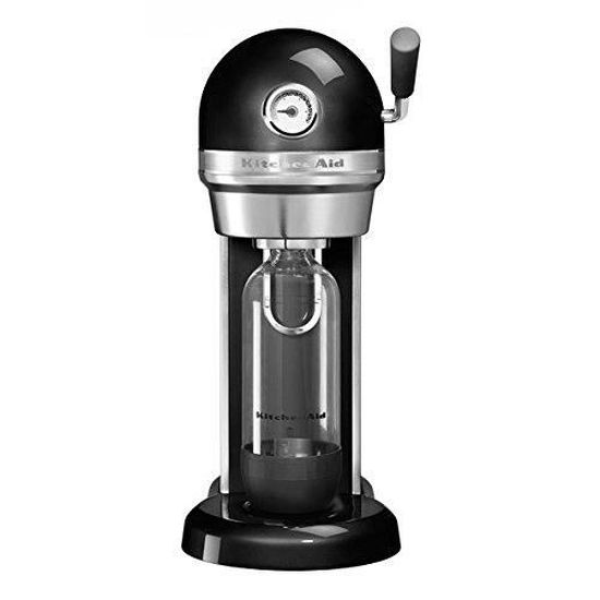 Machine à soda KitchenAid 5KSS1121 en métal noir avec levier de réglage ...