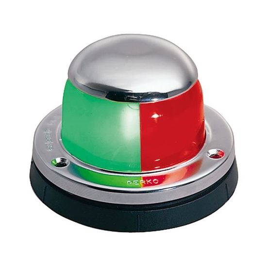 Perko 12V Bi-Color Bow Light Horizontal Mount Chrome Plated MADE IN THE ...