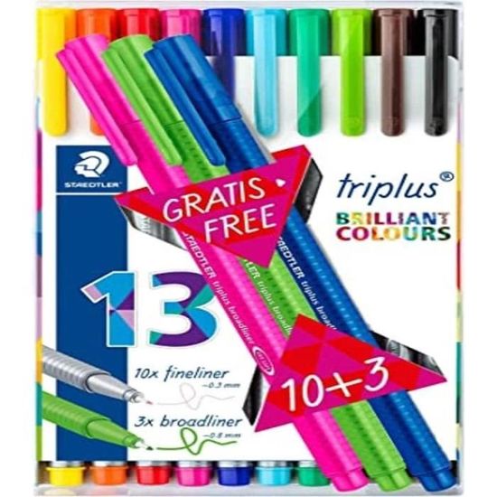 Staedtler, Feutre d'écriture à pointe superfine, forme triangulaire pour une écriture ...