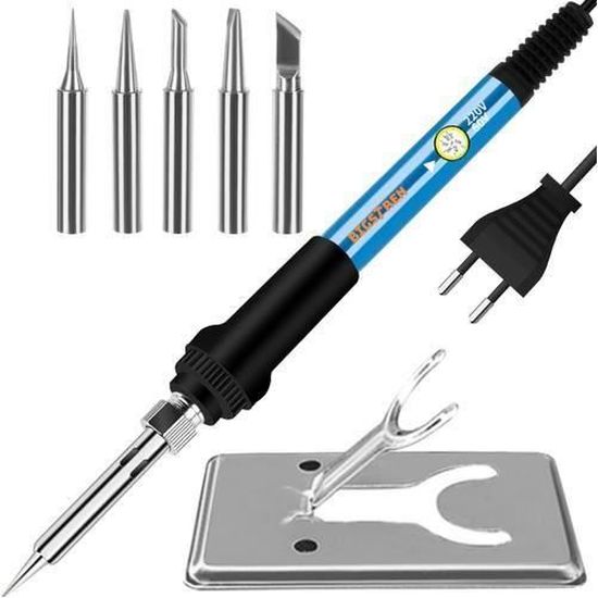 Kit Fer à Souder Dessouder soudure Soudage 220V 60W Pompe Electronique Station - Cdiscount Bricolage