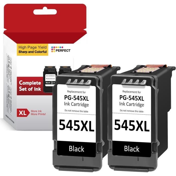 545 XL Noir Cartouche Encre Remanufacturées pour Cartouche Canon 545 ...