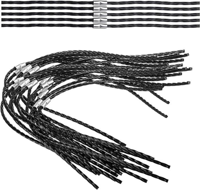 20 Pièces Fil Coupe Bordure Bosch F016800431 Fil Rechange Débroussailleuse pour AFS 23-37 Noir ...