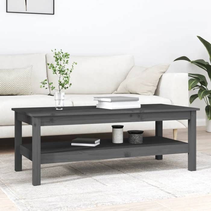 Prix bas - Table basse,Table salon pour Canapé, Gris 110x50x40 cm-Bois ...