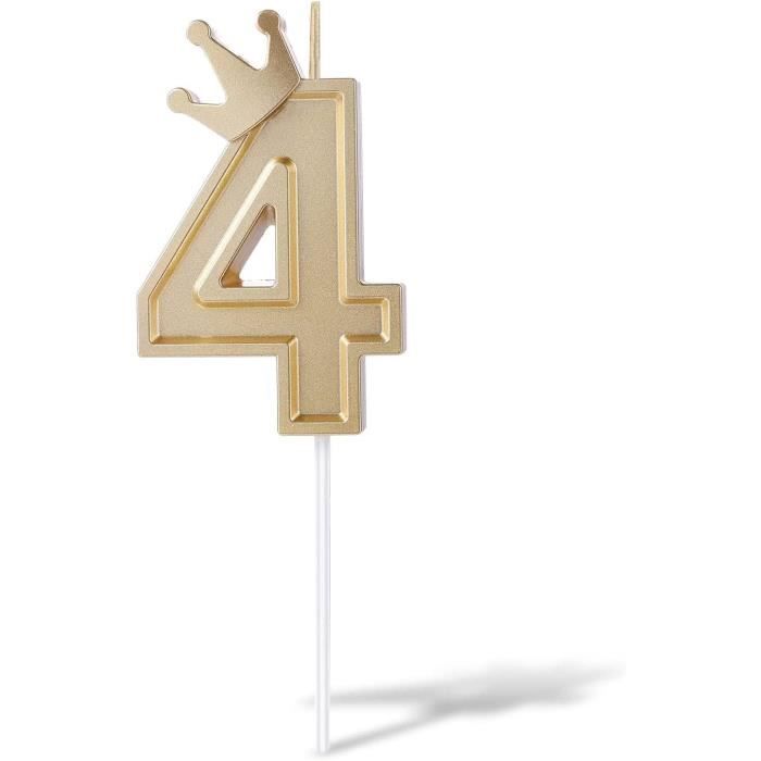 Bougie En Forme De Chiffre De Couronne De 7,6 Cm Pour Gâteau D ...