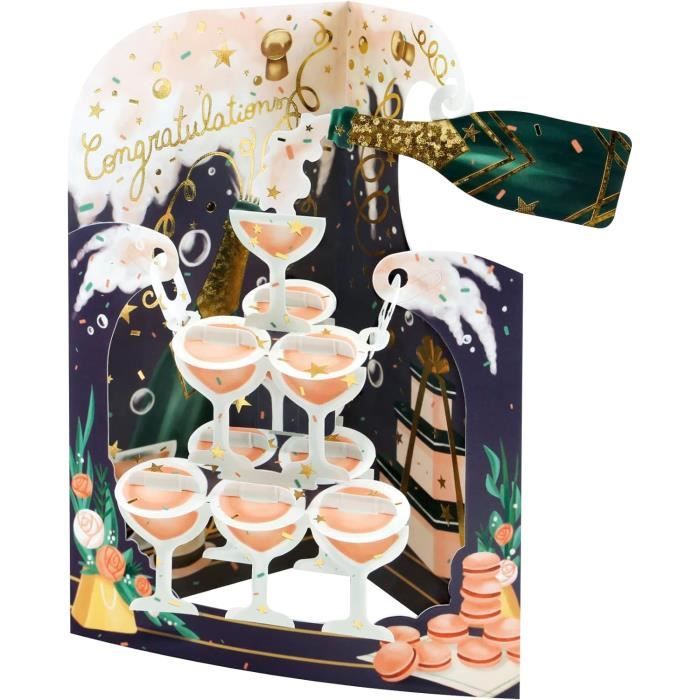 Carte Swing, Pop-Up 3D Carte De Voeux - Félicitations - Pour Elle, Lui ...