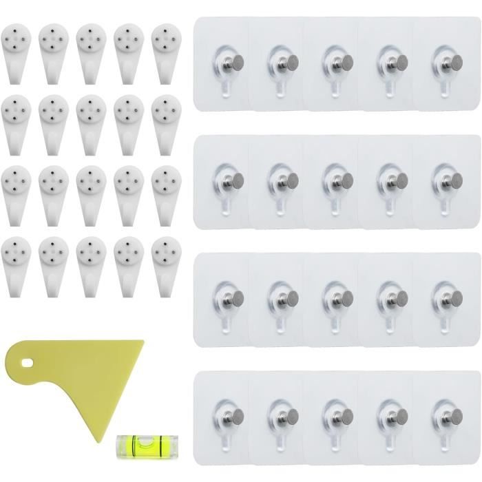 40 Pcs Accroche Tableau Murale,Accroche Tableau sans Percer,Fixation ...