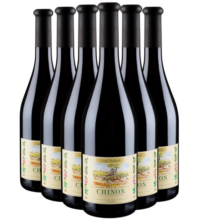 Chinon Les Gravières Rouge 2019 - Lot de 6x75cl - Domaine Couly Dutheil ...