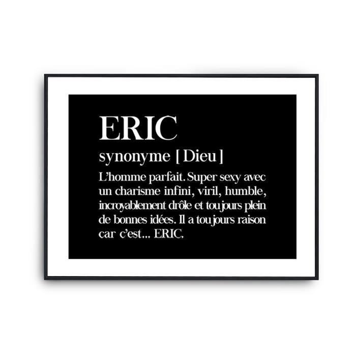 Affiche - Eric - Prénom définition - Humour - Papier 310 g/m² - A2 ...