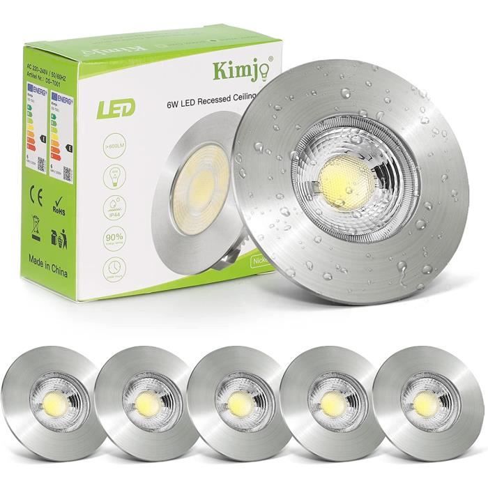 Spot LED Encastrable Extra Plat 6W, Spot Encastré Led Intérieur IP44 ...