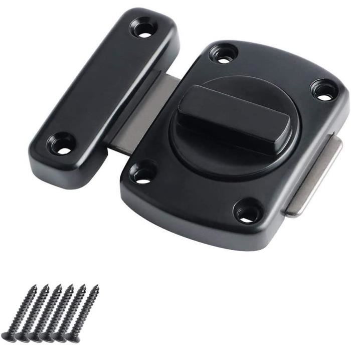 Loquet Porte Rotatif Tournant Verrou Fenêtre Sécurité Brossé Noir ...